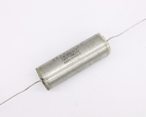 196P10552S4 SPRAGUE capacitor 1uF 200V hermetic metalized paper axial ...