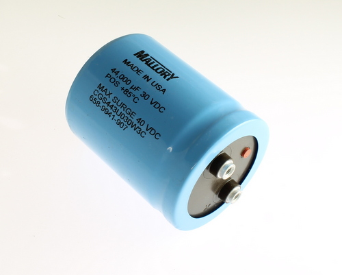CGS443U030W3C MALLORY capacitor 44,000uF 30V Aluminum Electrolytic ...