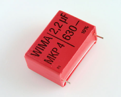 MKP-4/2.2/630/10 WIMA capacitor 2.2uF 630V Film Radial 2020024153