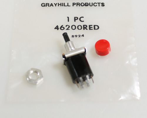 46-200RED GRAYHILL switch pushbutton miniature 2027005018