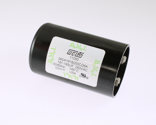 092A161B250CD6A BARKER MICROFARADS (BMI) capacitor 161uF 250V ...