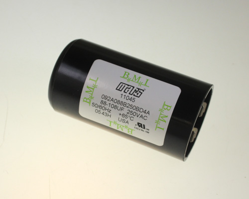 092A088B250BD4A BARKER MICROFARADS (BMI) capacitor 88uF 250V ...